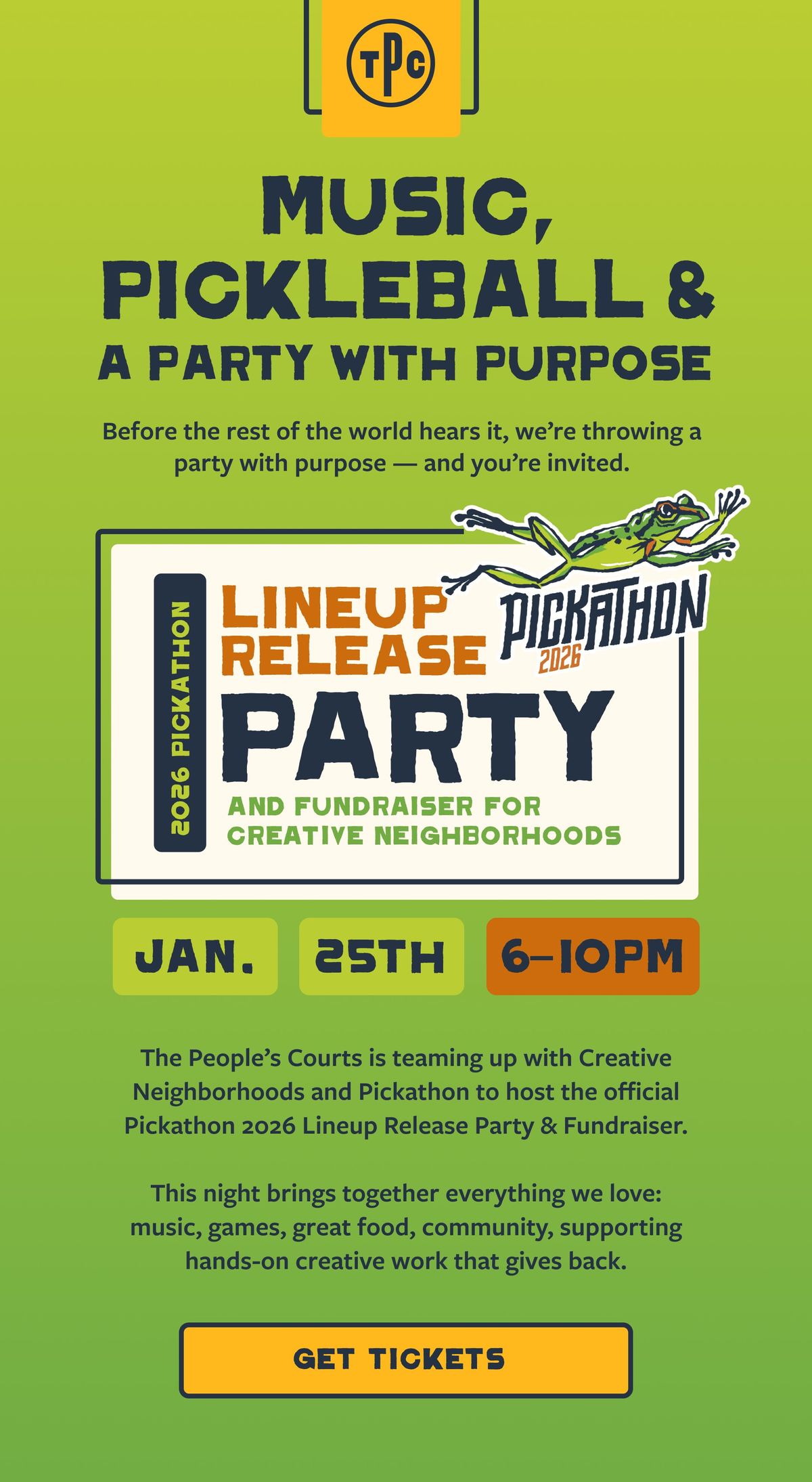 Pickathon 2026 Lineup Announcement Party at The People's Courts in ...