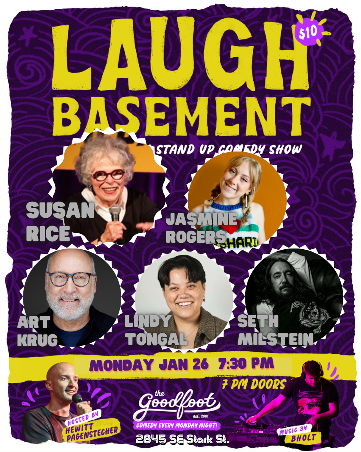 Laugh Basement with Headliner Susan Rice at Goodfoot in Portland, OR ...