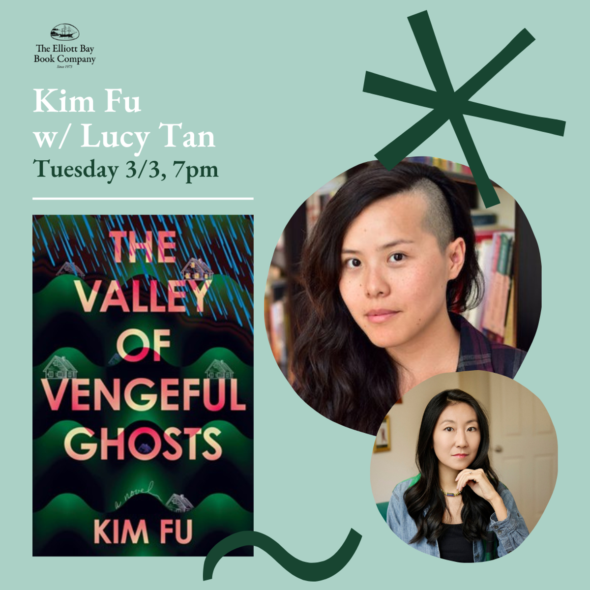 Kim Fu with Lucy Tan at Elliott Bay Book Company in Seattle, WA ...