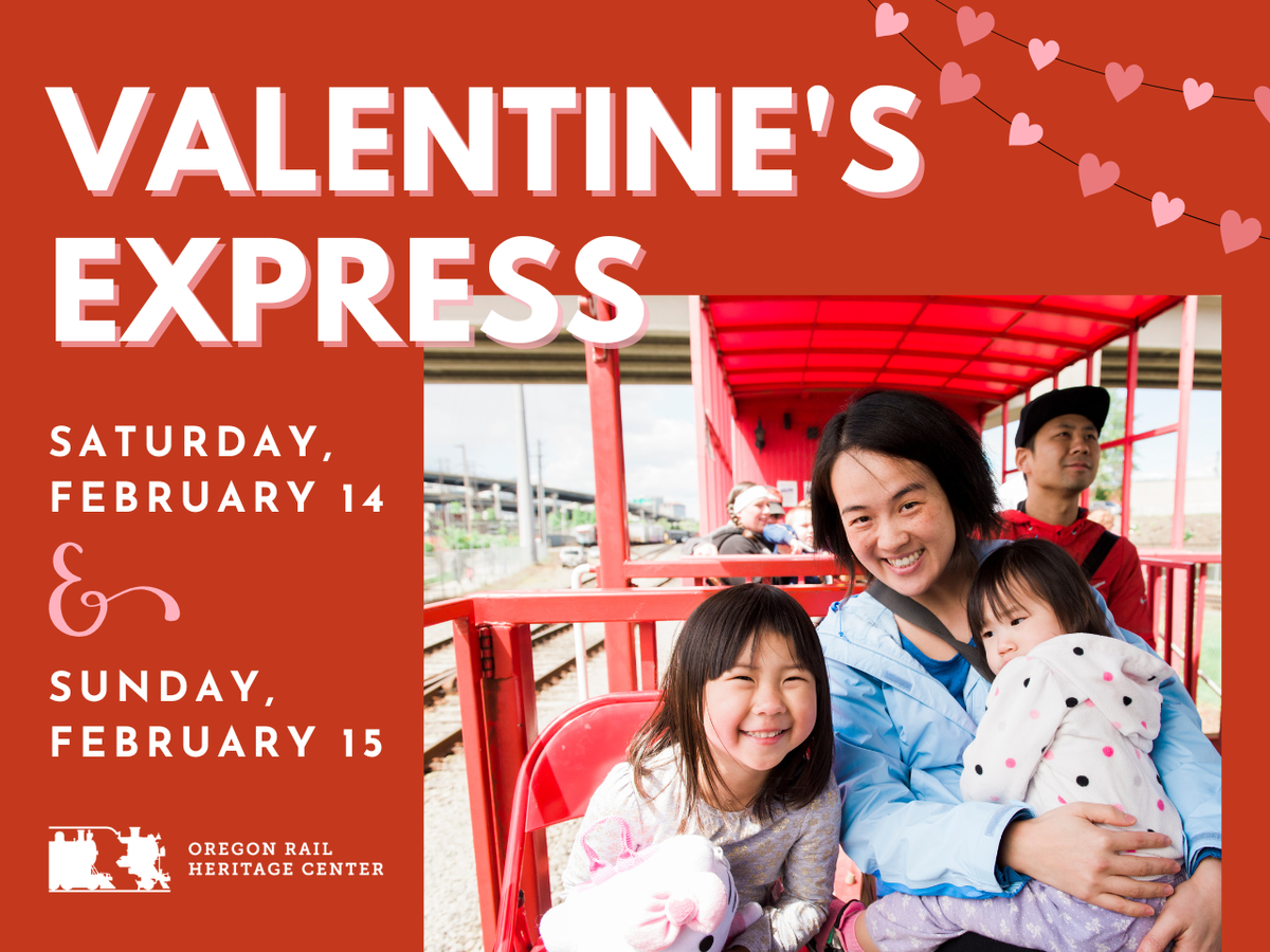 Valentine's Express Steam Train Ride at Oregon Rail Heritage Center in ...