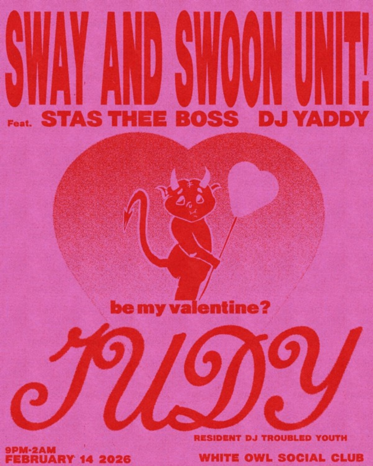 JUDY VALENTINES DAY at White Owl Social Club in Portland, Oregon ...