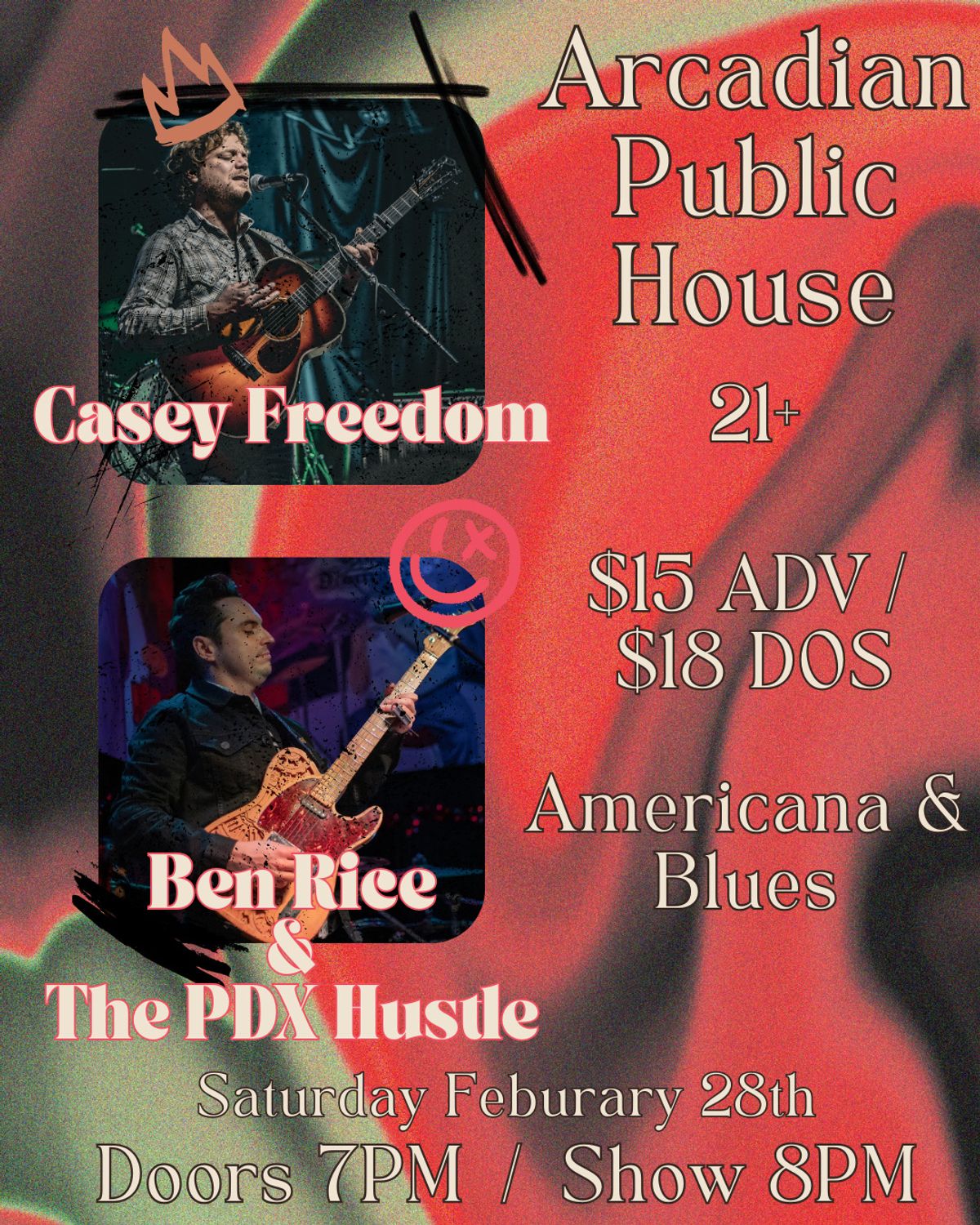 Ben Rice and The PDX Hustle + Casey Freedom at Conway Muse in Conway ...