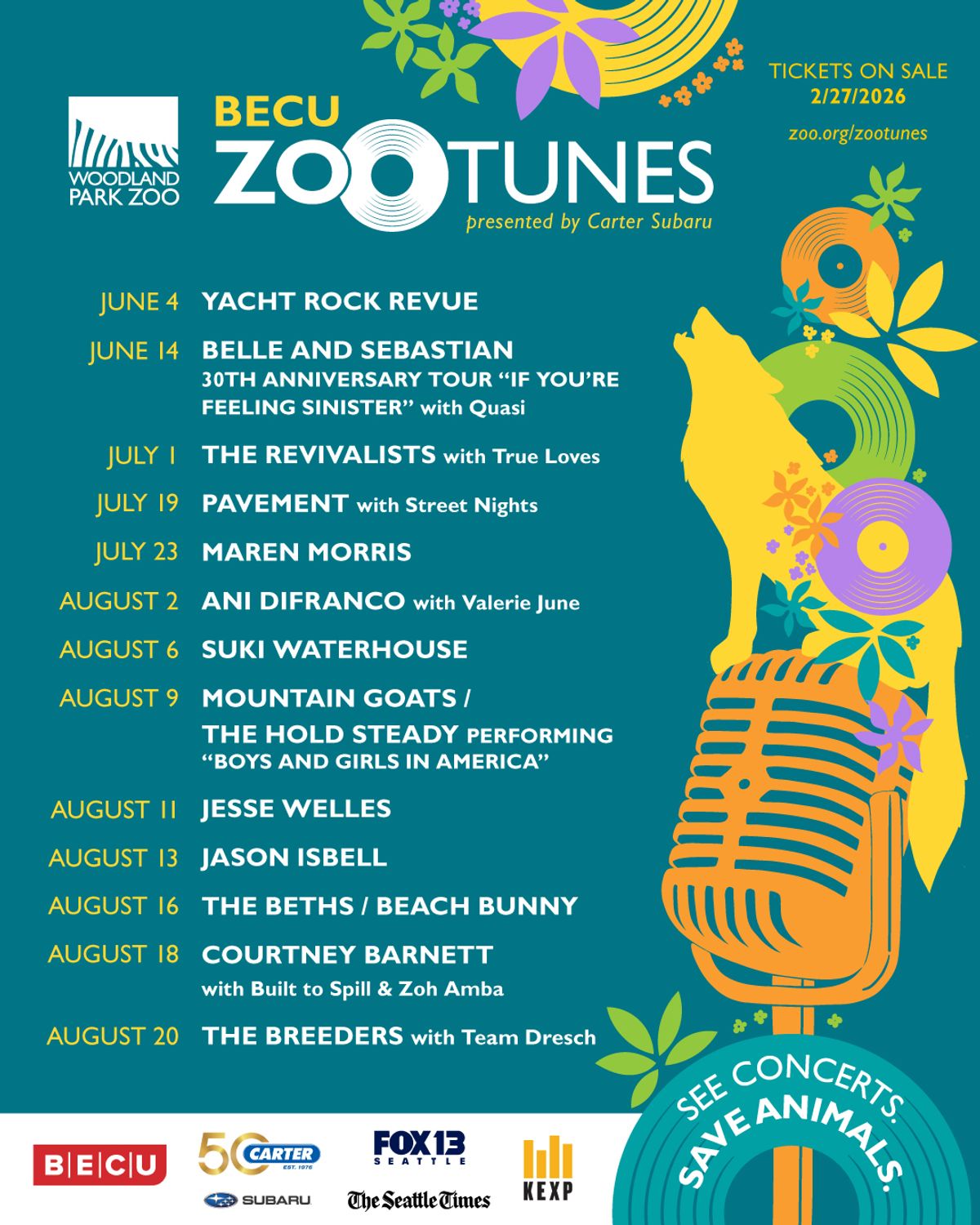 BECU ZooTunes 2026 at Woodland Park Zoo in Seattle, WA - Multiple dates ...