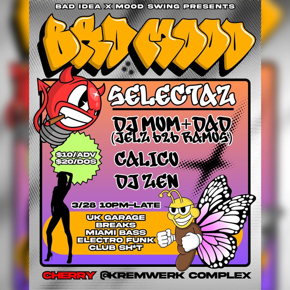 BAD IDEA x MOOD SWING = BAD MOOD at Cherry Nightclub in Seattle, WA ...