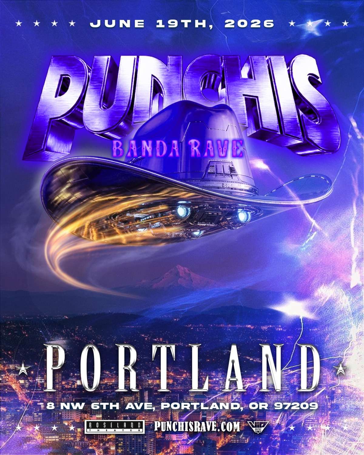 Punchis Banda Rave at Roseland Theater in Portland, OR - Friday, June ...