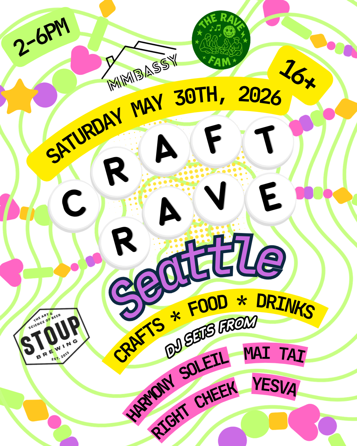 Craft Rave Seattle at Stoup Brewing in Seattle, WA - Saturday, May 30 ...