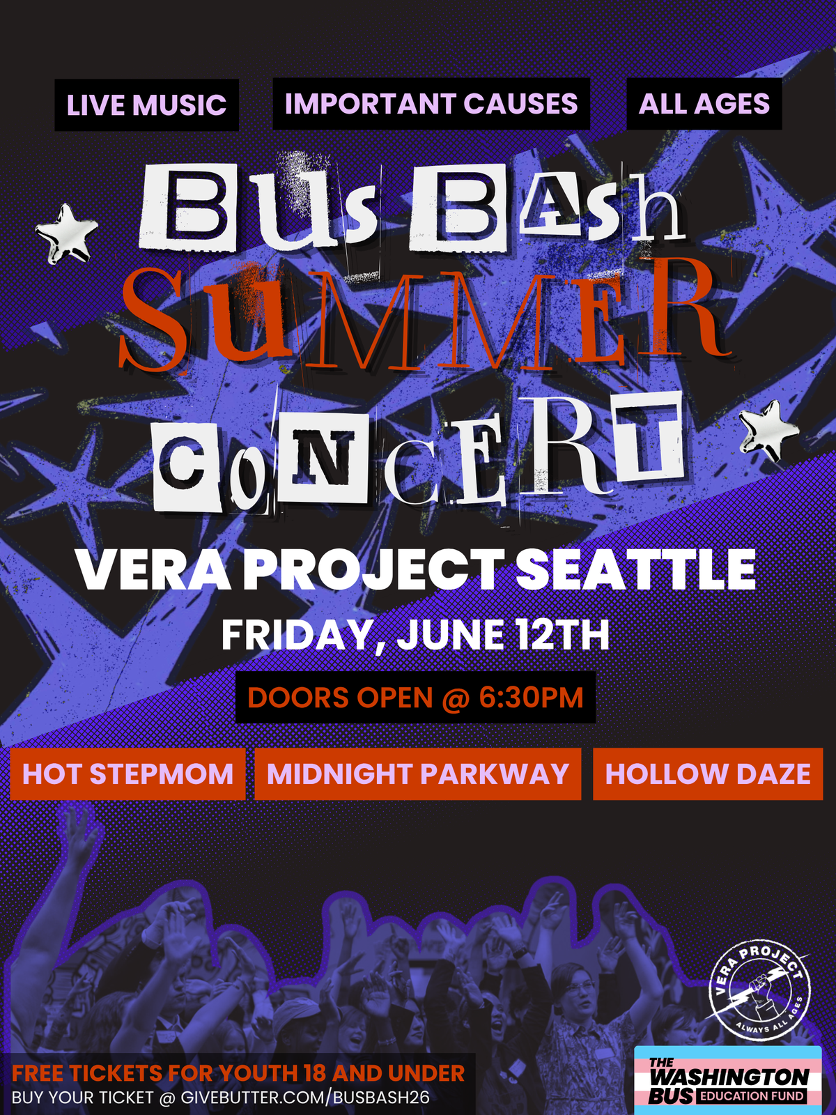 Bus Bash Summer Concert at Vera Project in Seattle, WA - Friday, June ...