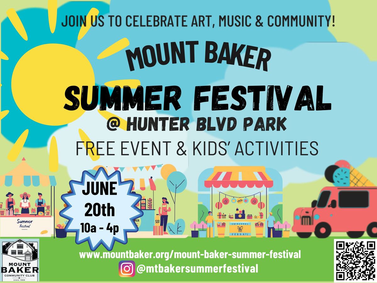 Mount Baker Summer Festival at Hunter Boulevard Park in Seattle, WA ...