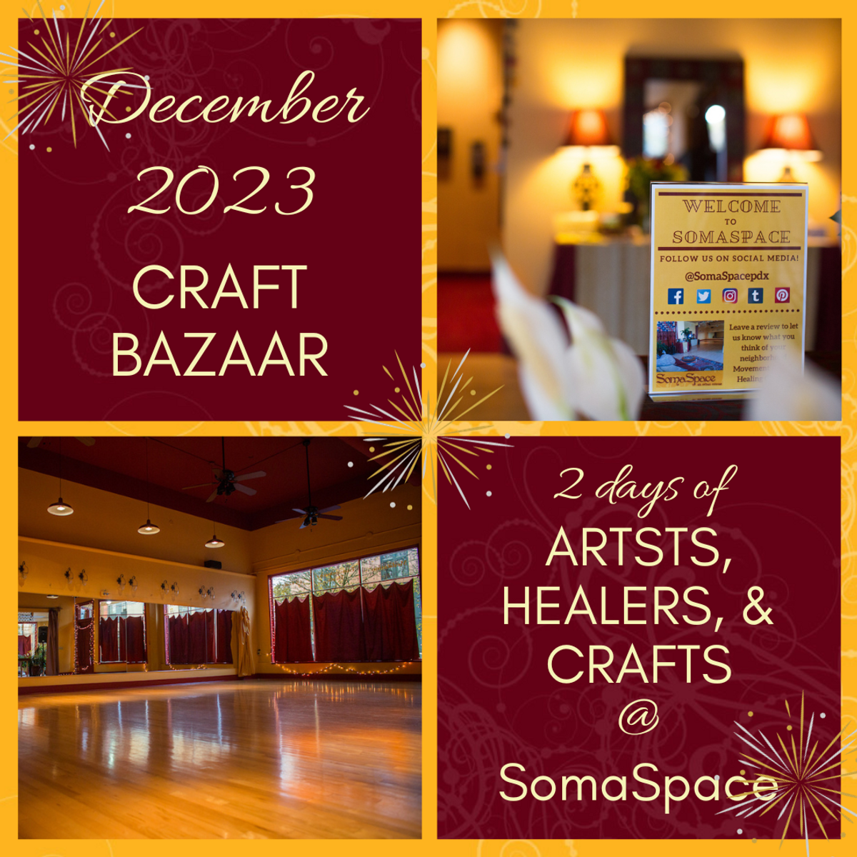 Holiday Craft Bazaar at SomaSpace in Portland, OR - Multiple dates ...