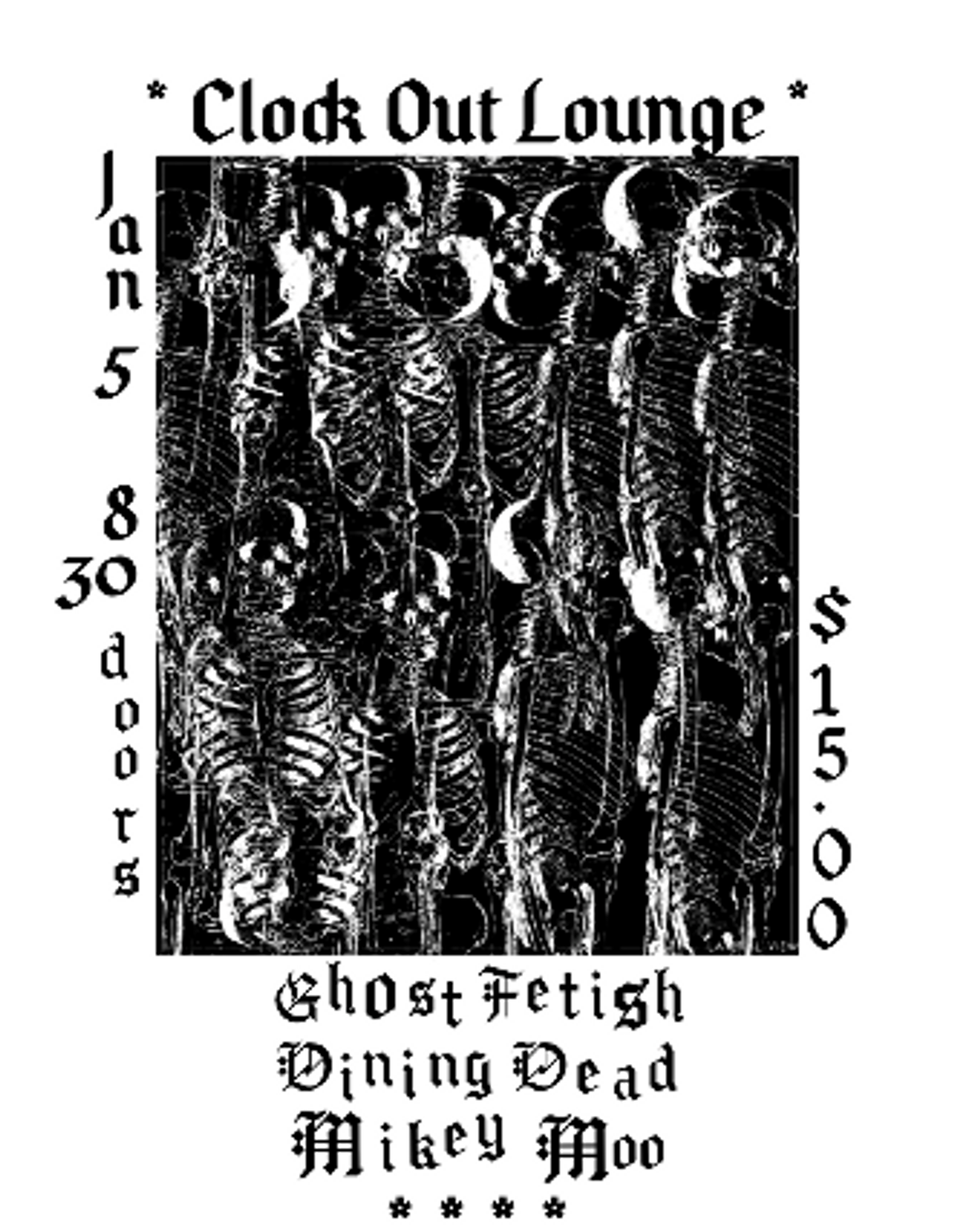 Ghost Fetish, Dining Dead, and Mikey Moo at Clock-Out Lounge in Seattle ...