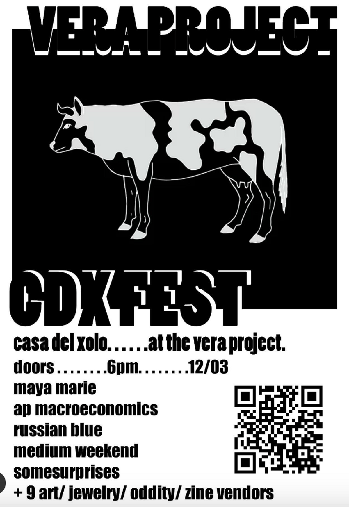 Vera Project Presents: CDX Fest at Vera Project in Seattle, WA - Sunday ...