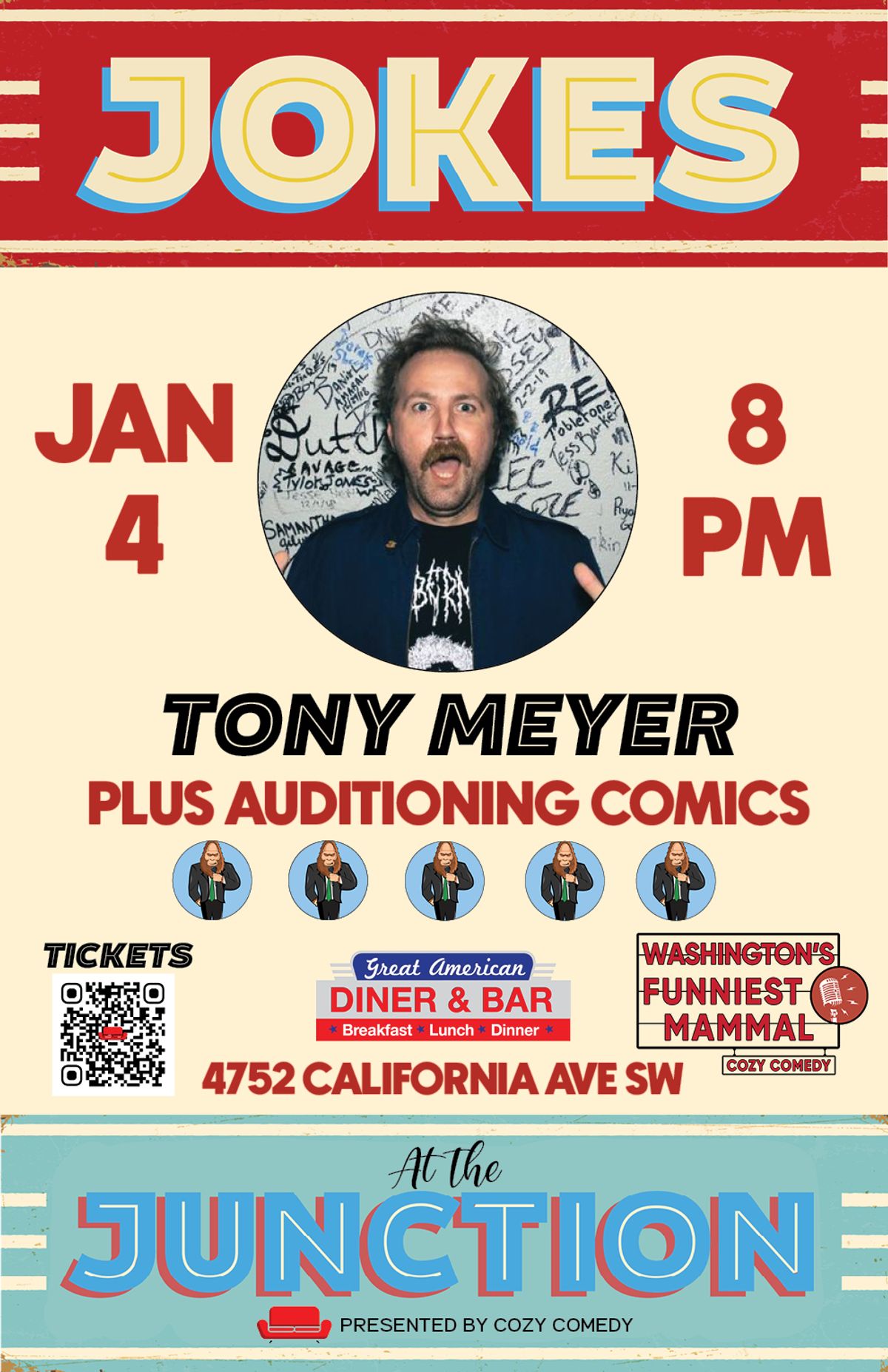 Tony Meyer at Great American Diner & Bar in Seattle, WA - Thursday ...