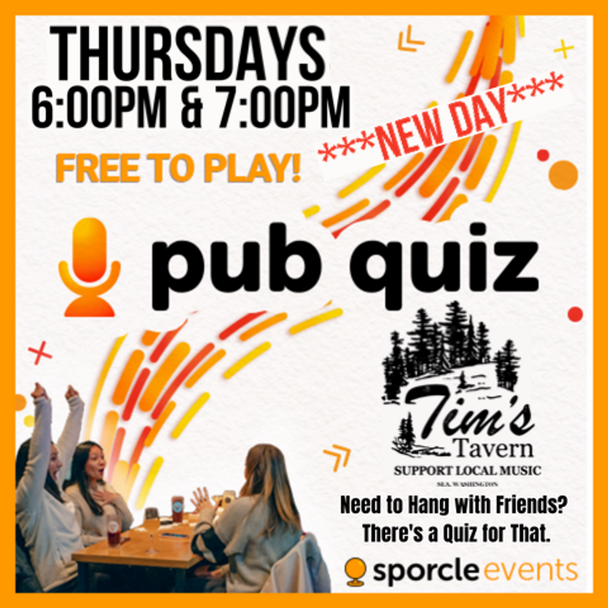 Tim's Tavern Pub Quiz Trivia at Tim's Tavern in Seattle, WA - Every ...