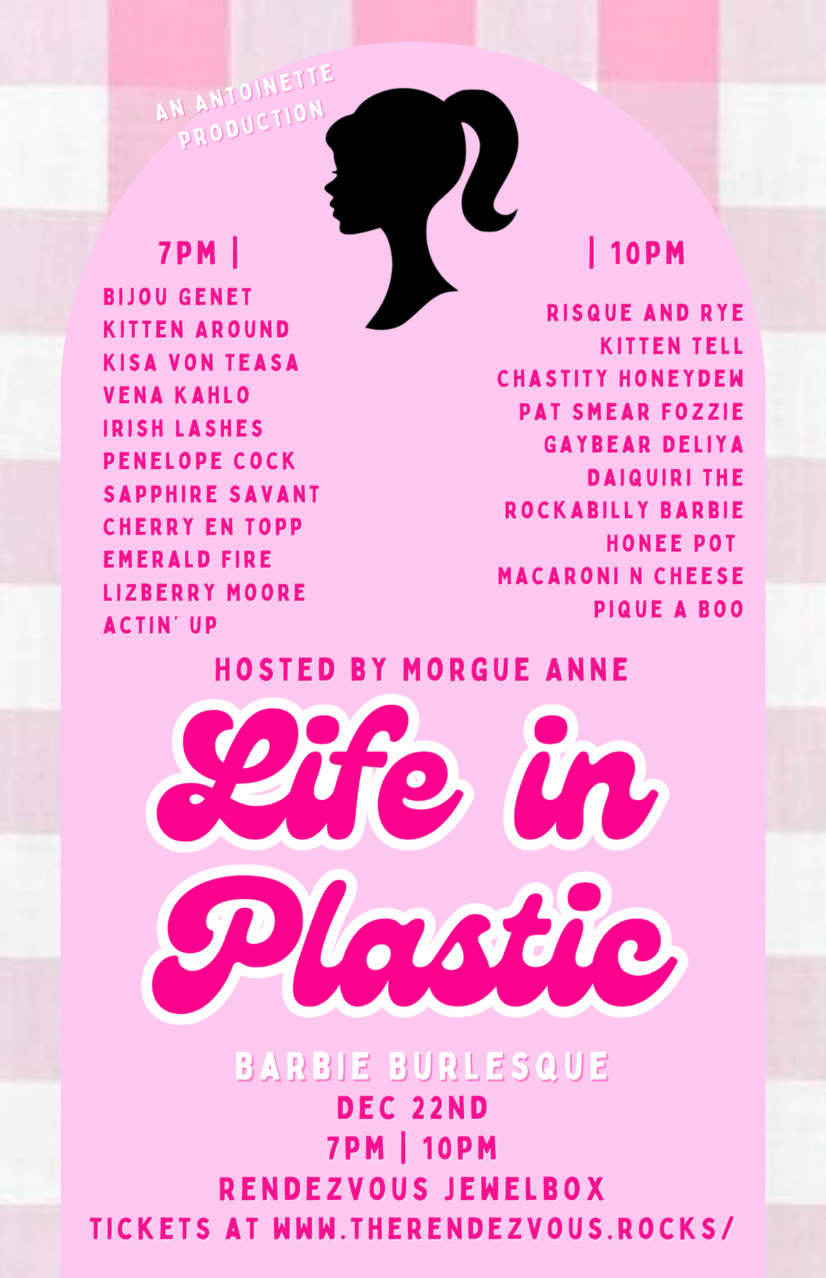 Life in Plastic: Barbie Burlesque at Rendezvous in Seattle, WA - Friday ...