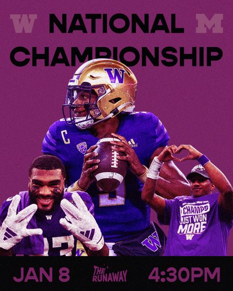 UW National Championship Watch Party at The Runaway in Seattle, WA ...