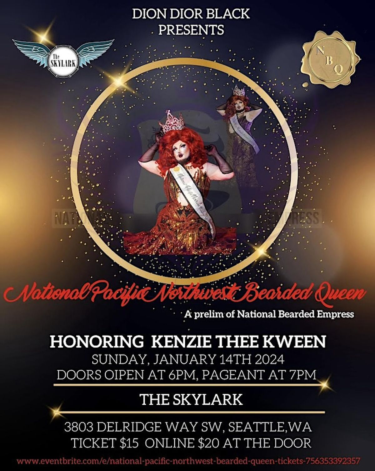 National Pacific Northwest Bearded Queen at Skylark Cafe & Club in ...