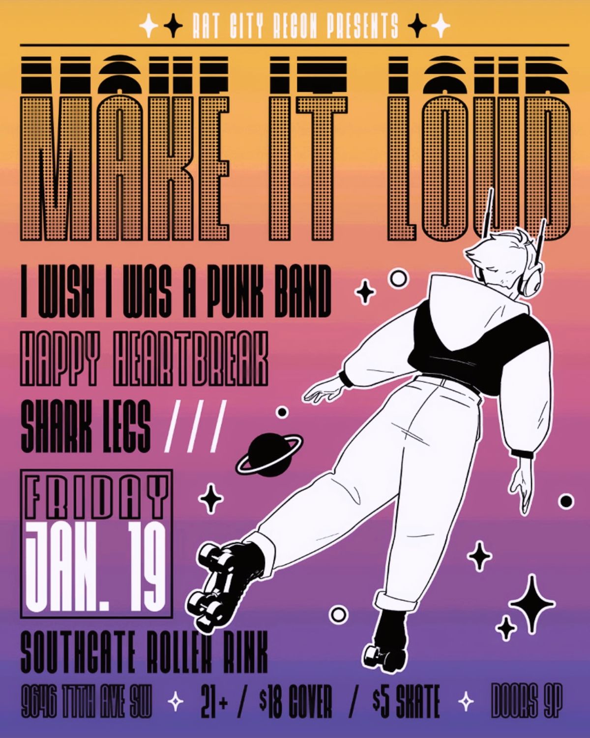 Make It Loud: I Wish I Was a Punk Band, Happy Heartbreak, Shark Legs at ...