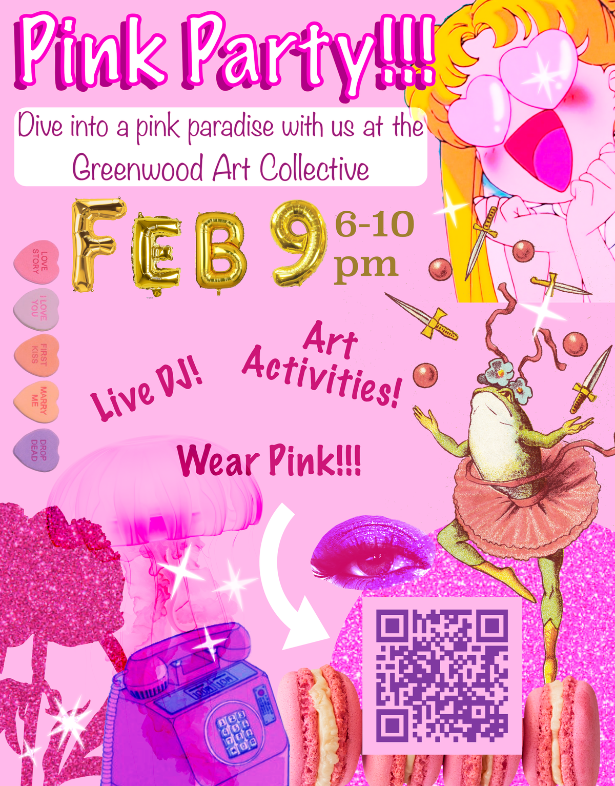 Pink Party! at The Greenwood Art Collective in Seattle, WA - Friday ...