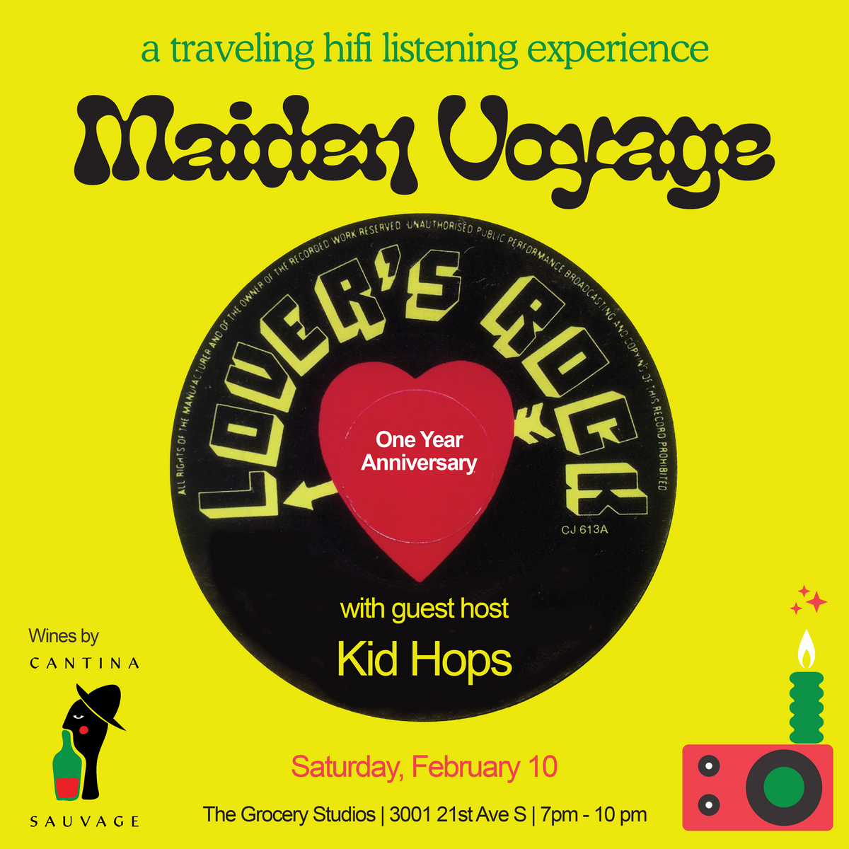Maiden Voyage x Lovers' Rock with Kid Hops at The Grocery Studios in ...