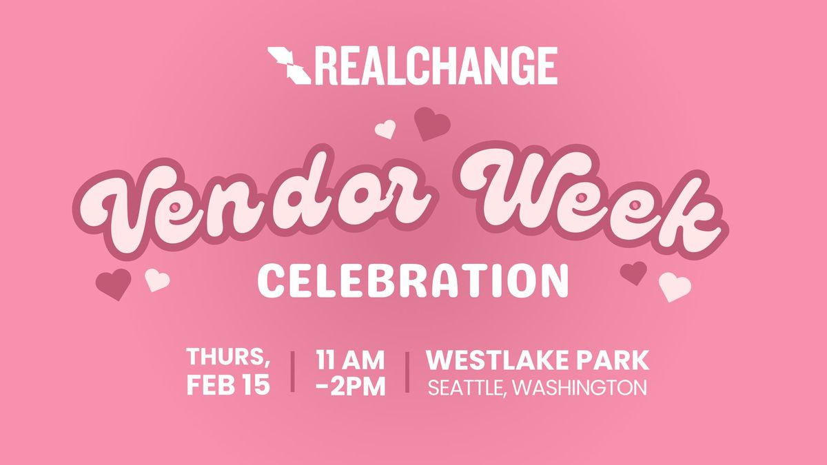 Real Change Vendor Week Celebration at Westlake Park in Seattle, WA ...
