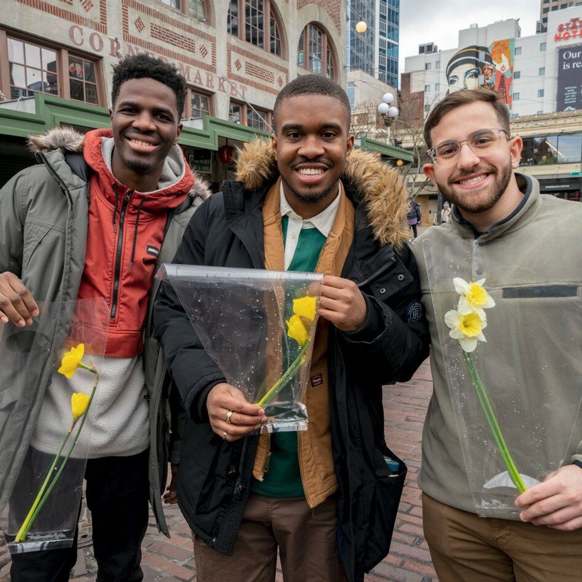 27th Annual Daffodil Day at Pike Place Market in Seattle, WA - Tuesday ...