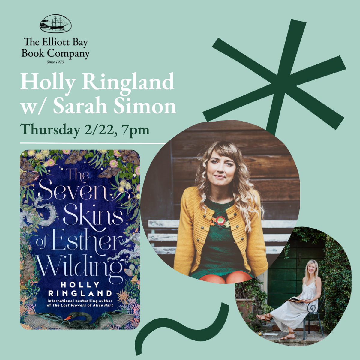 Holly Ringland with Sarah Simon at Elliott Bay Book Company in Seattle ...
