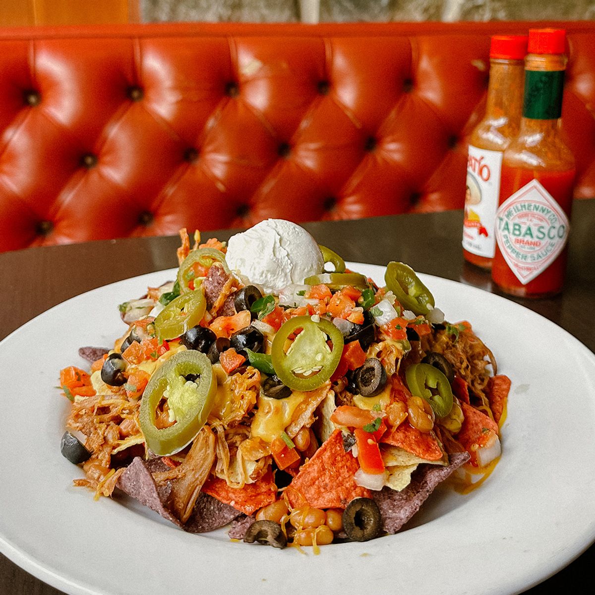BBQ Carnitas Nachos at Lost Lake Cafe & Lounge in Seattle, WA ...
