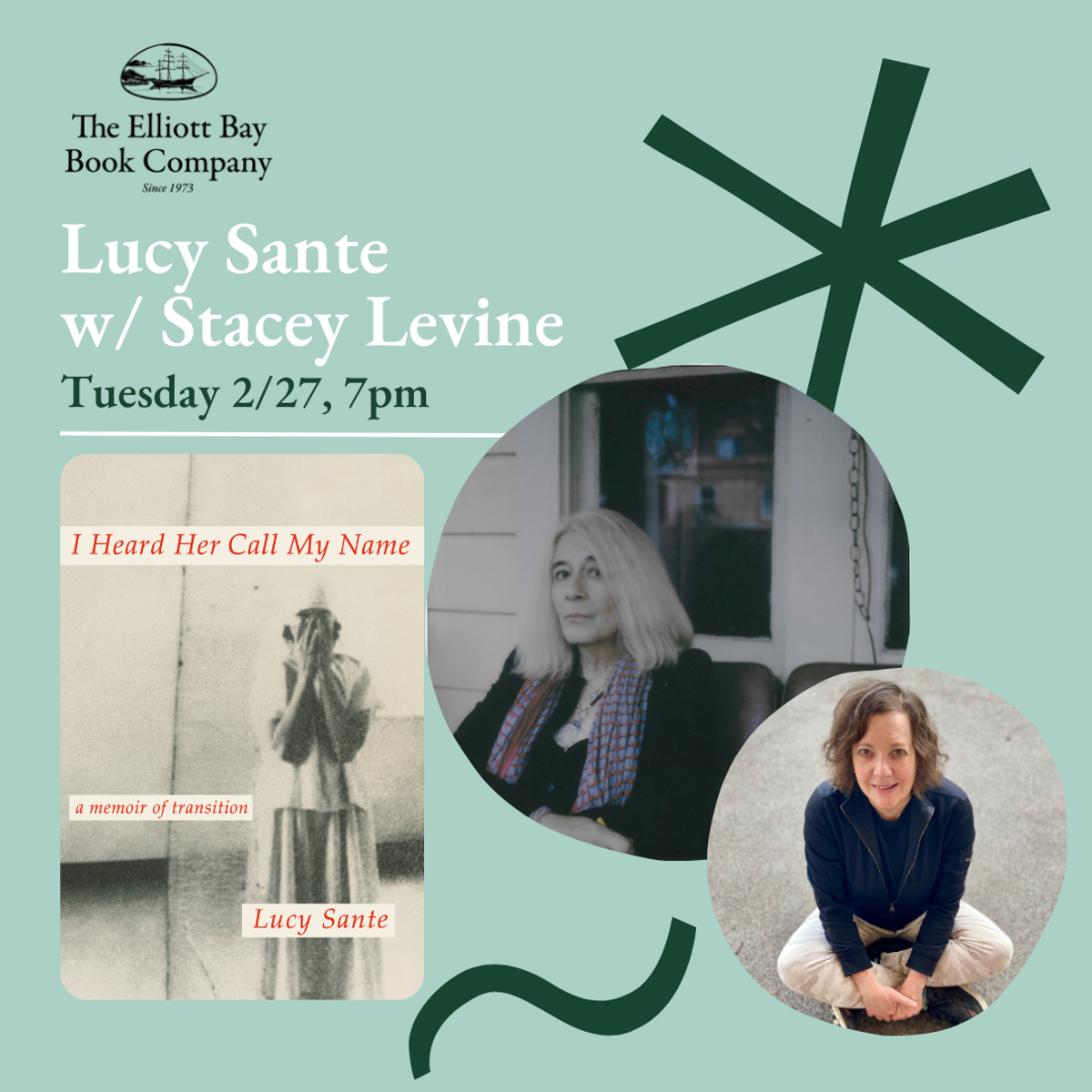 Lucy Sante with Stacey Levine at Elliott Bay Book Company in Seattle ...