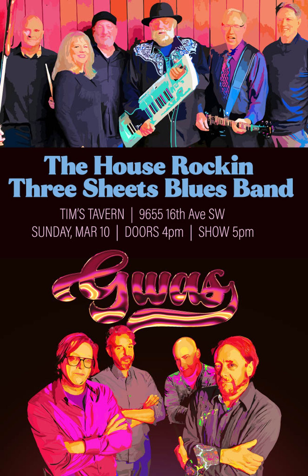 Greenwood All*Stars with House Rock'n Three Sheets All Star Band at Tim ...