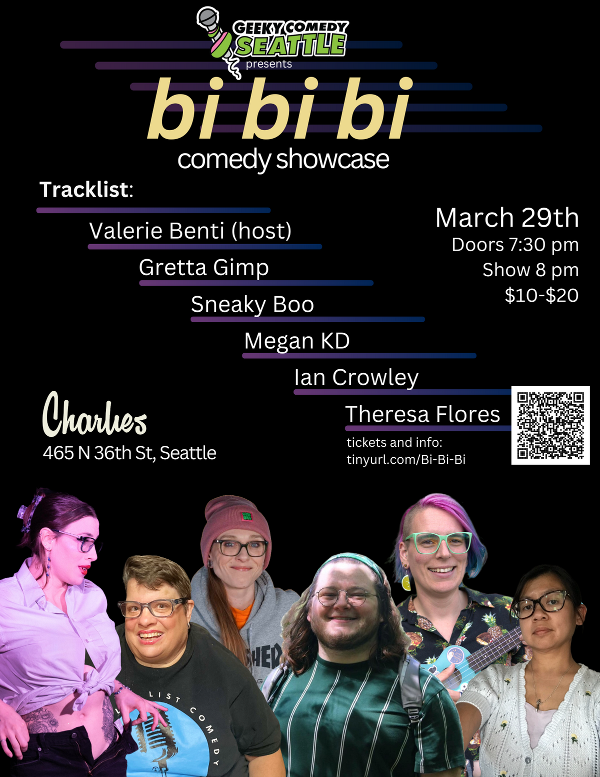 Bi Bi Bi: A Comedy Showcase Featuring Seattle's Funniest Bi Performers ...