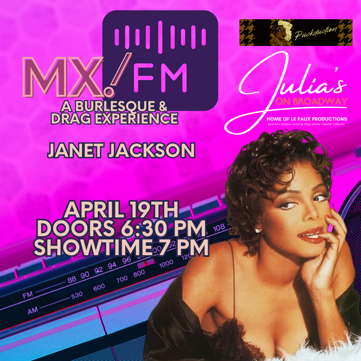 MX./FM A Burlesque & Drag Experience at Julia's On Broadway in Seattle ...