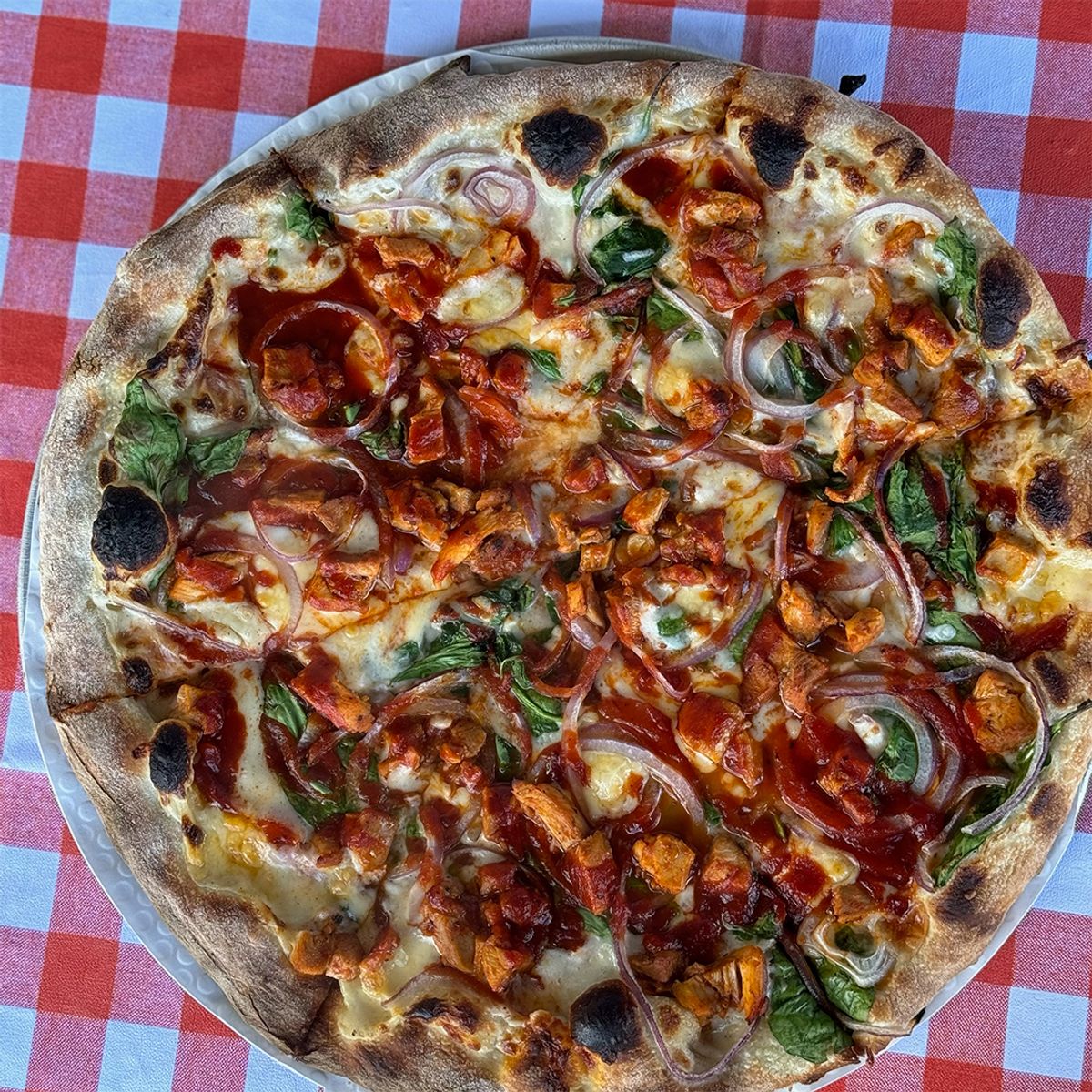 The Stissing House BBQ Chicken at Meta Pizza in Portland, OR - Multiple ...