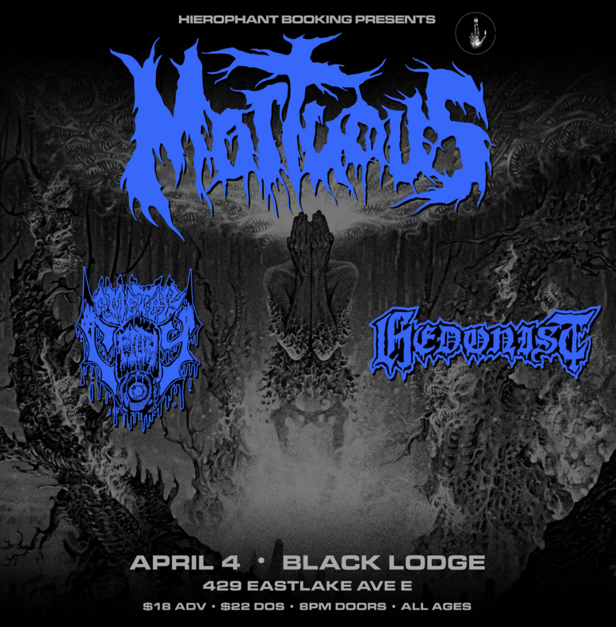 Mortuous, Hedonist, and Cemetary Filth at Black Lodge in Seattle, WA ...