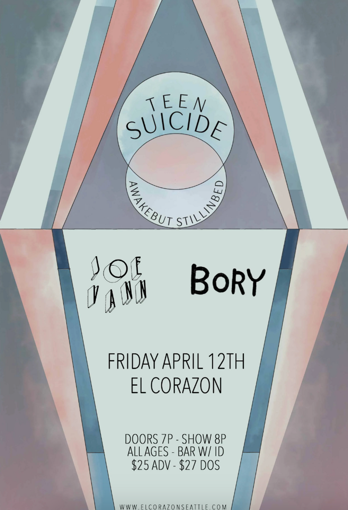 Teen Suicide, awakebutstillinbed, Joe Vann, and Bory at El Corazón in ...