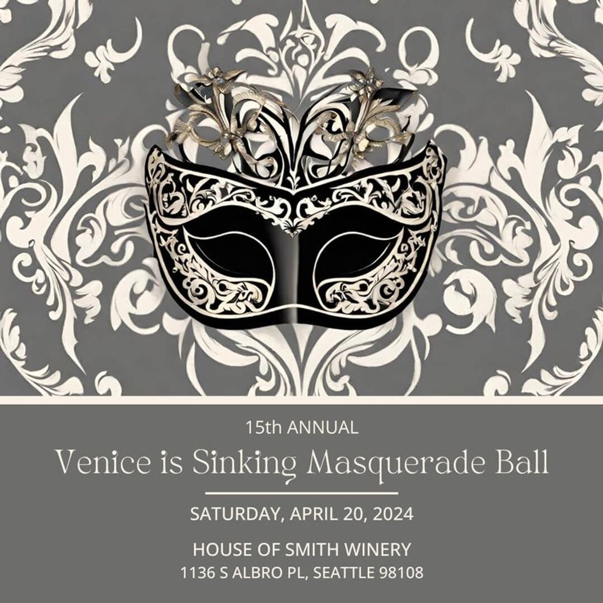 Venice is Sinking Masquerade Ball at Charles Smith Wines Jet City in ...
