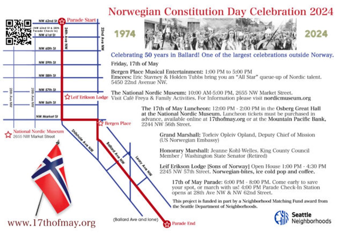 Norwegian Constitution Day Celebration & Parade at Downtown Ballard in ...