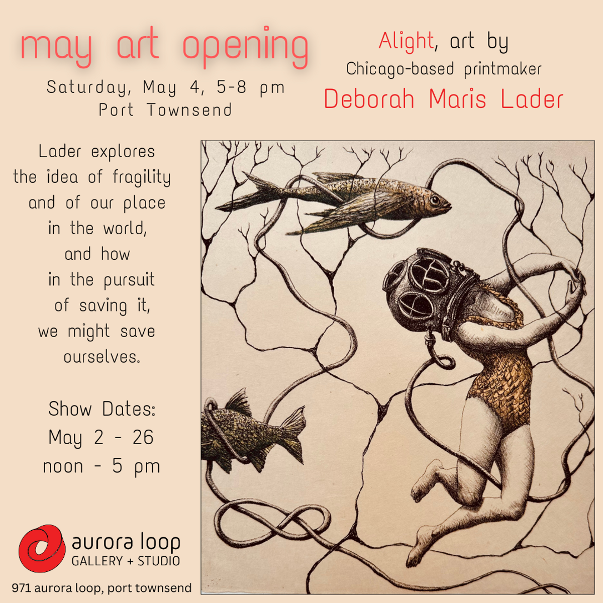 Alight: May Art Opening at Aurora Loop Gallery in Port Townsend, WA - Every Thursday–Sunday ...