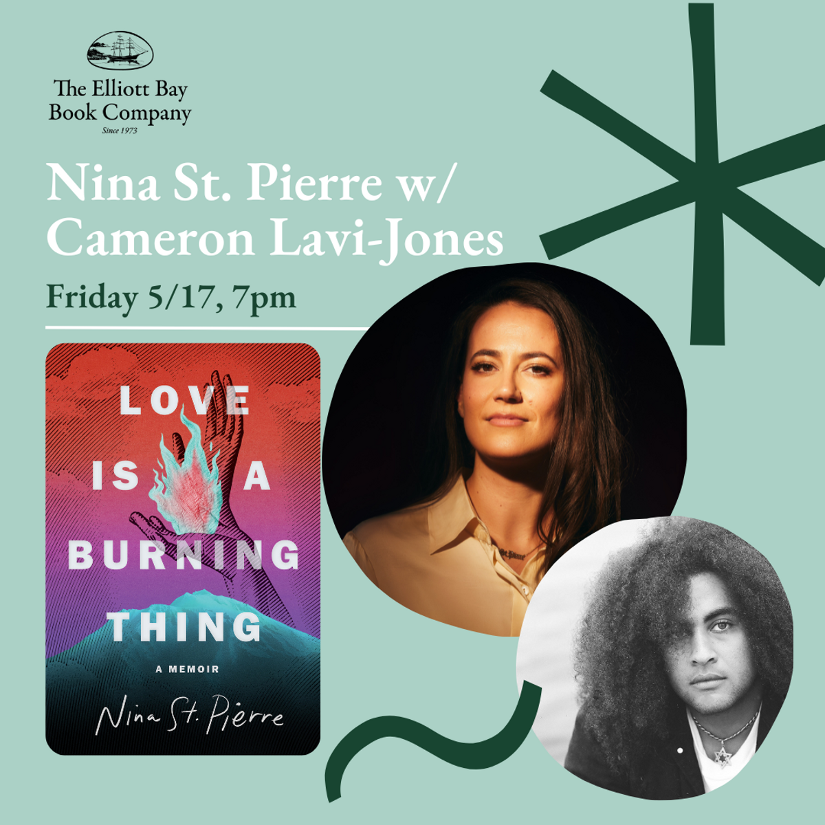 Nina St. Pierre with Cameron Lavi-Jones at Elliott Bay Book Company in ...