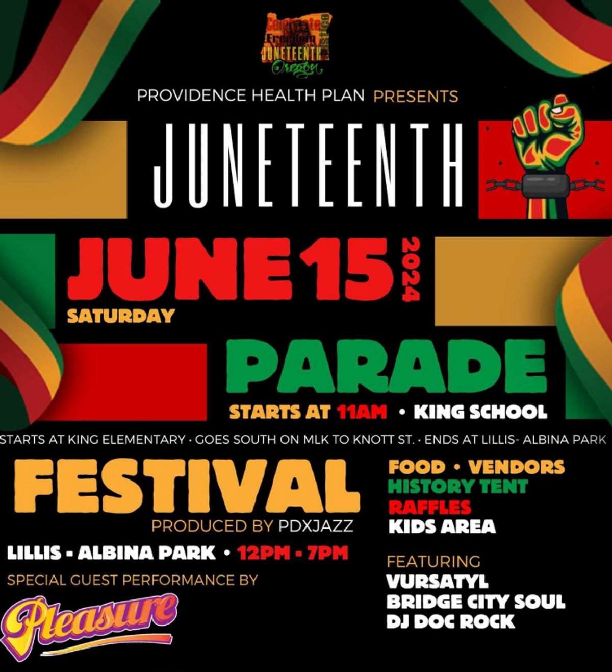 Juneteenth Oregon at Lillis-Albina Park in Portland, Oregon - Saturday ...