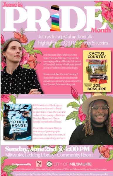 Author Talk: Zoë Bossiere & KB Brookins at Milwaukie Ledding Library in ...