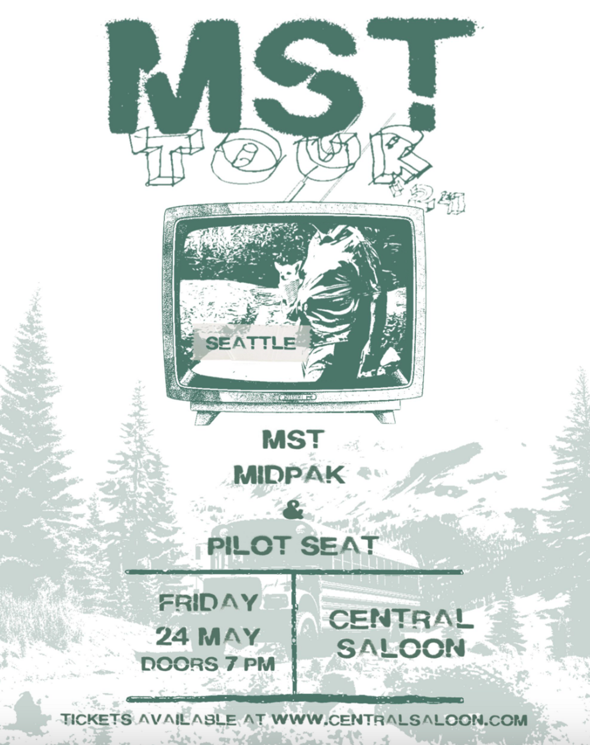 MST, Midpak, and Pilot Seat at Central Saloon in Seattle, WA - Friday ...