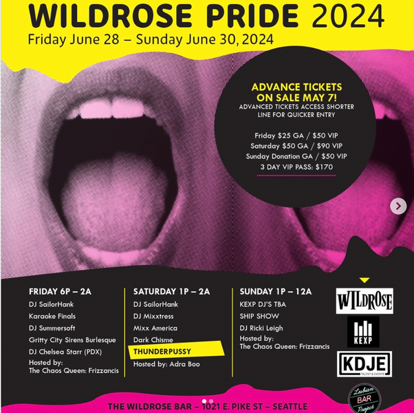 Wildrose Pride 2024 at Wildrose in Seattle, WA - Multiple dates through ...