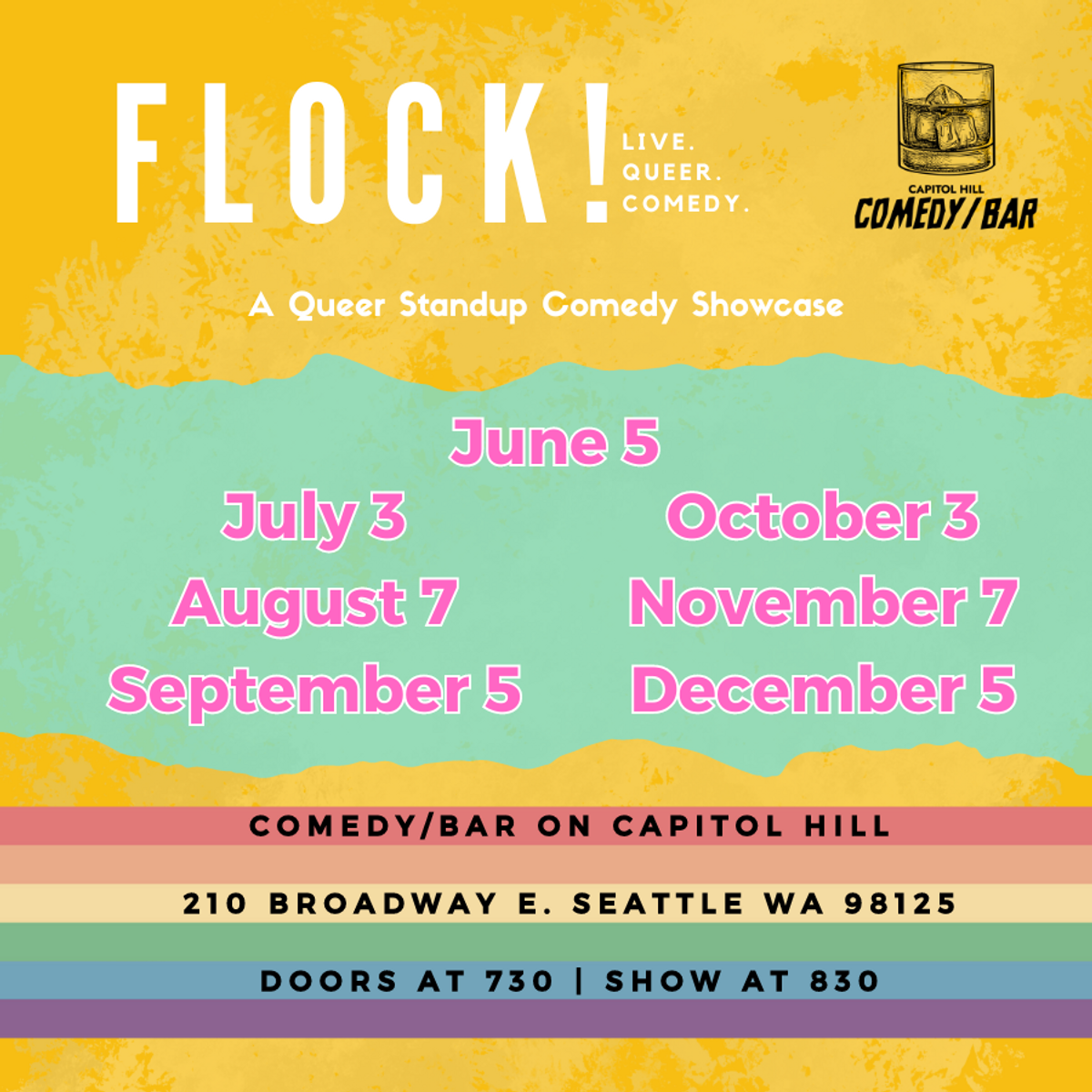 Flock! Live Queer Comedy at Emerald City Comedy Club in Seattle, WA ...