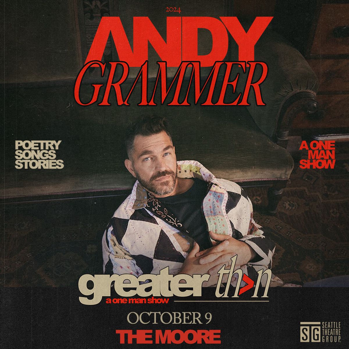 Andy Grammer - Greater Than: A One Man Show at Moore Theatre in Seattle ...