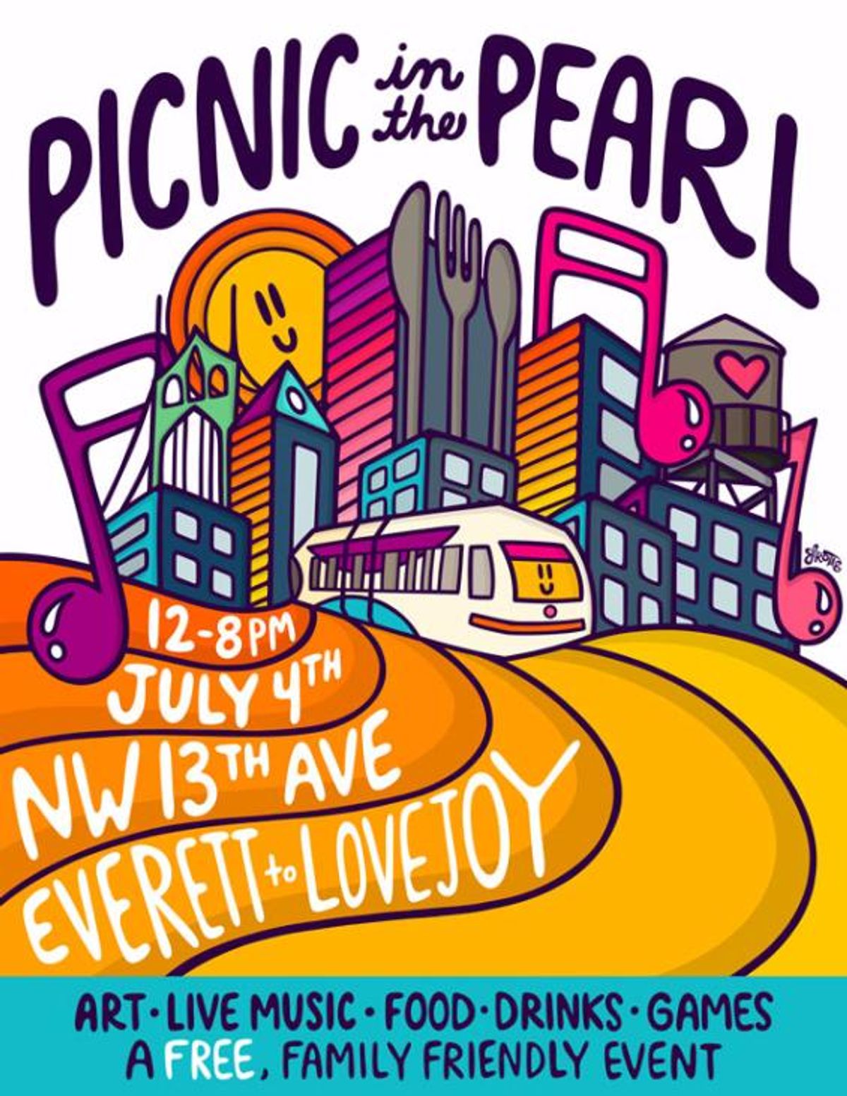 Picnic in the Pearl at NW 13th and NW Everett in Portland, Oregon ...