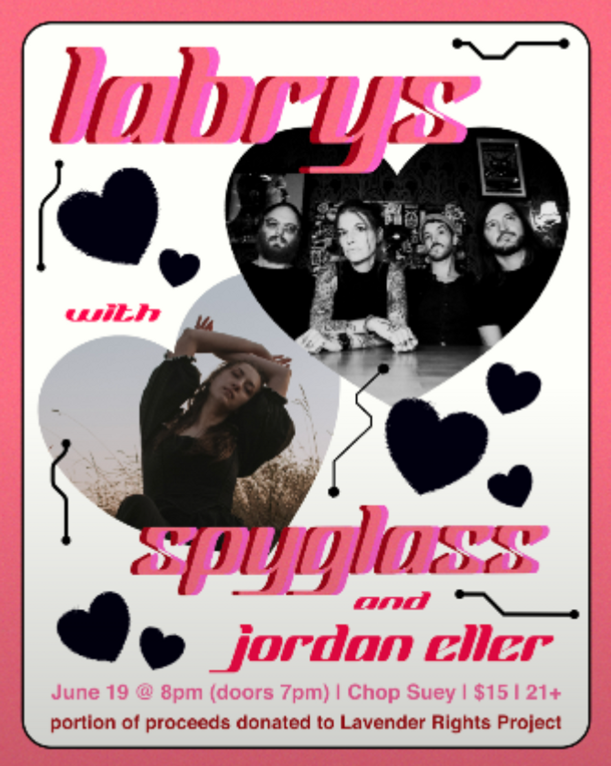 Jordan Eller, LABRYS, and Spyglass at Chop Suey in Seattle, WA ...