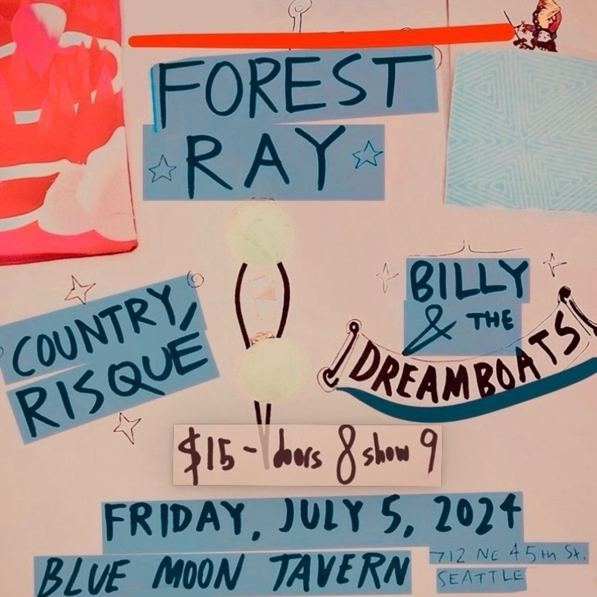 Country Risque, Forest Ray, and Billy & The Dreamboats at Blue Moon ...