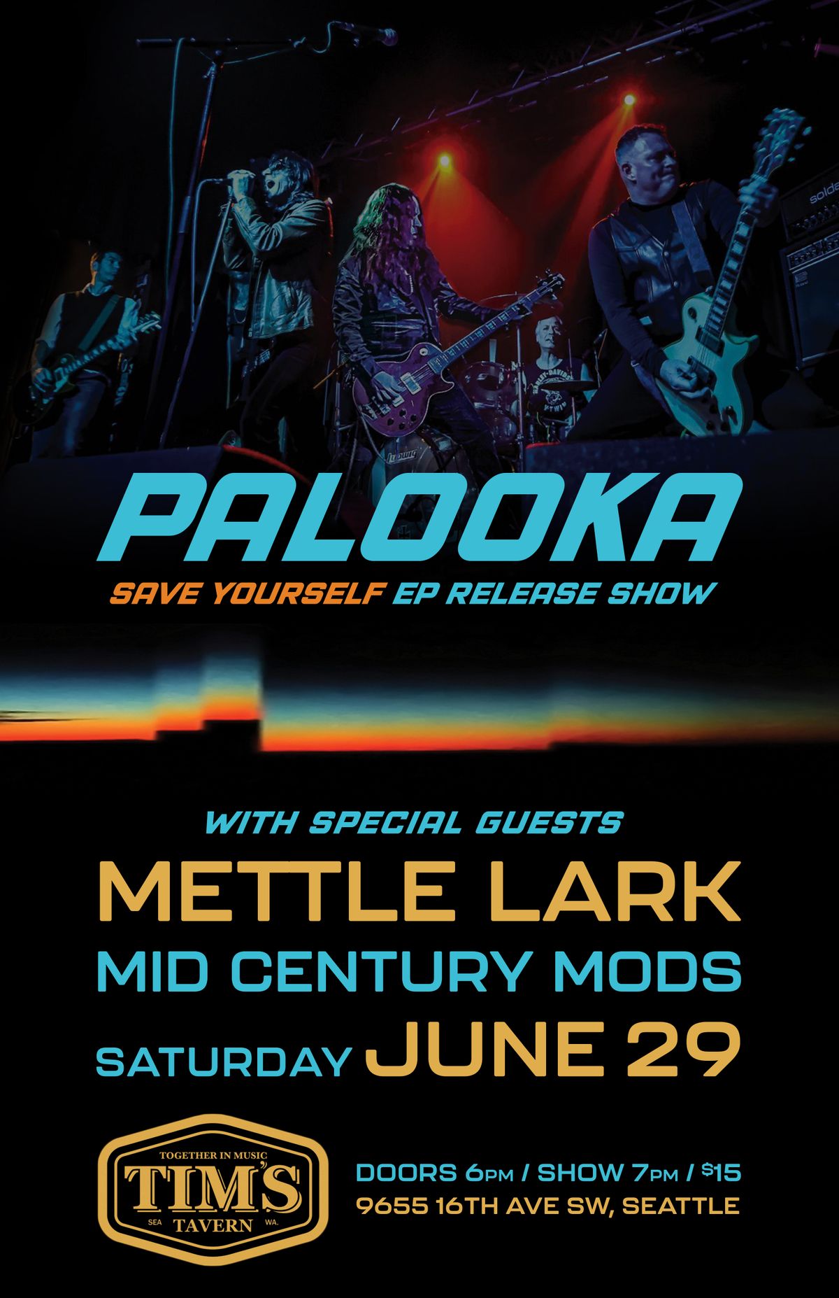 PALOOKA, Mettle Lark, and Mid Century Mods at Tim's Tavern in Seattle ...