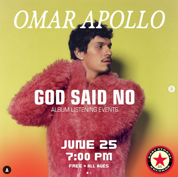 Omar Apollo 'God Said No' Album Listening Event at Easy Street Records ...