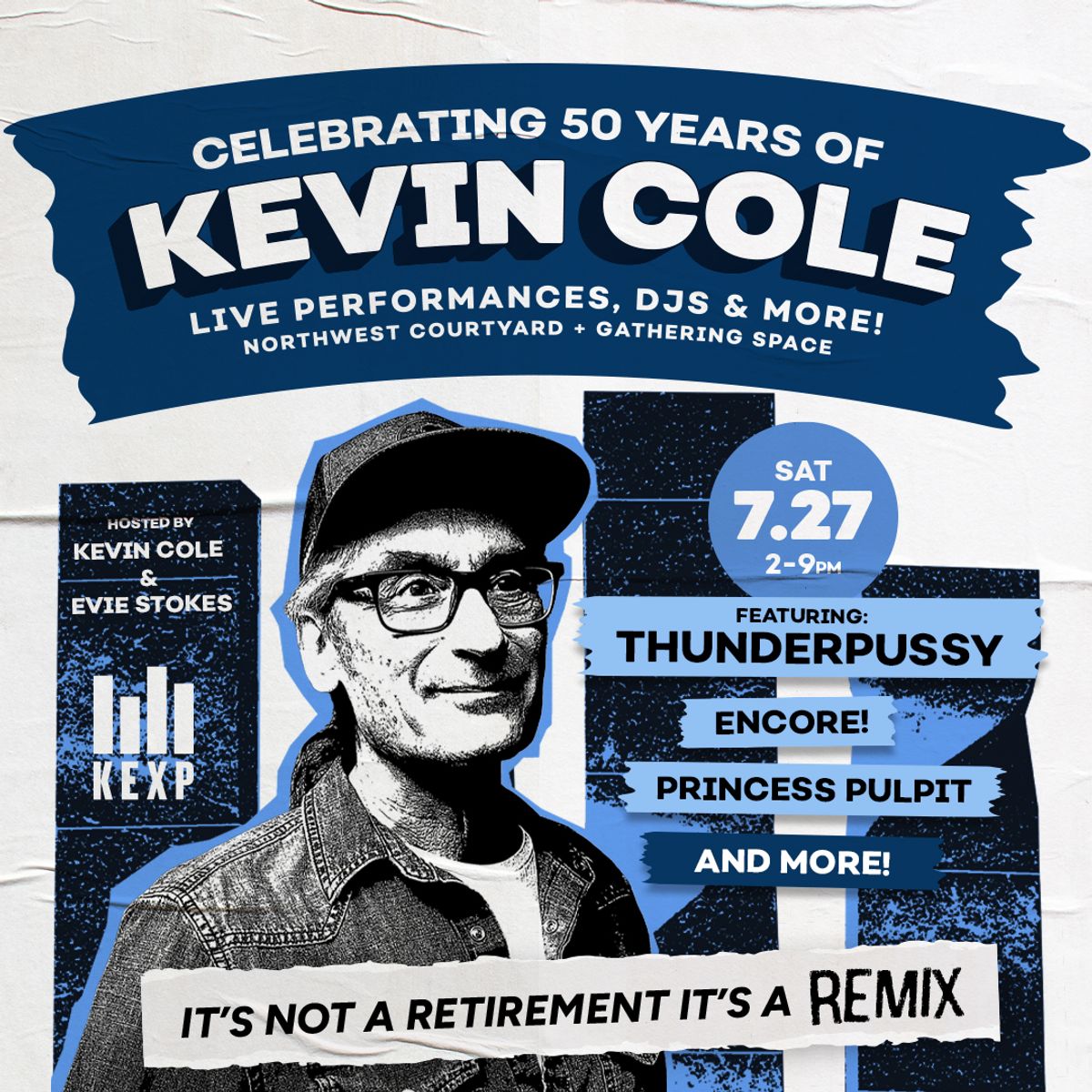 Celebrating 50 Years of Kevin Cole at KEXP in Seattle, WA - Saturday ...